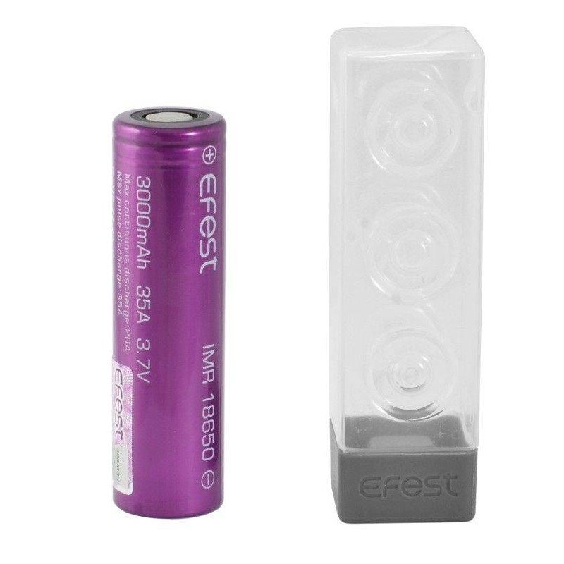 Accu Efest Purple IMR 18650 3000 mAh 20A/35A