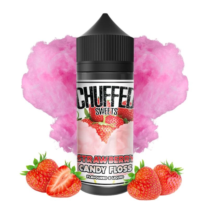 E-liquide Strawberry Candy Floss 100ml Chuffed Sweets - E-vape
